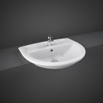 RAK-KARLA Wash Basin Semi Recessed Alpine White Ivory - Prime Tech ...