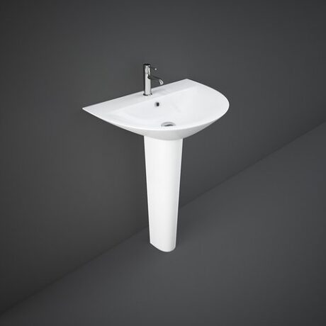 RAK-MORNING Wash Basin Pedestal Alpine White - Prime Tech Trading ...